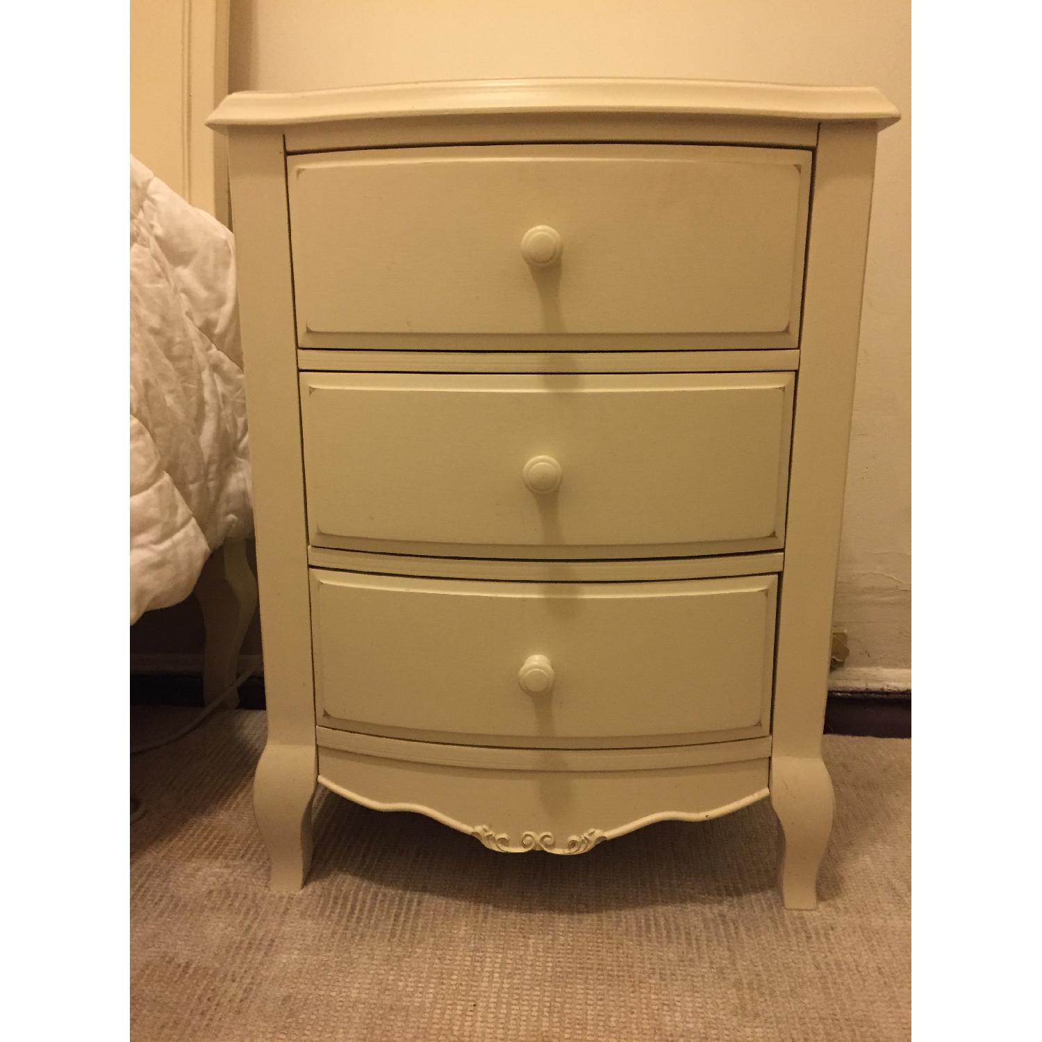 Pottery Barn Teen Lilac Bedside Table - AptDeco