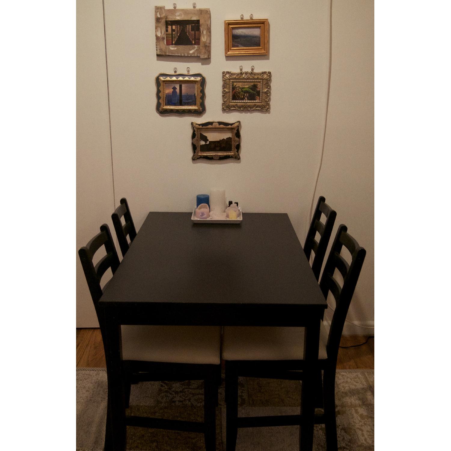 Ikea Lerhamn Dining Table w/ 4 Chairs - AptDeco