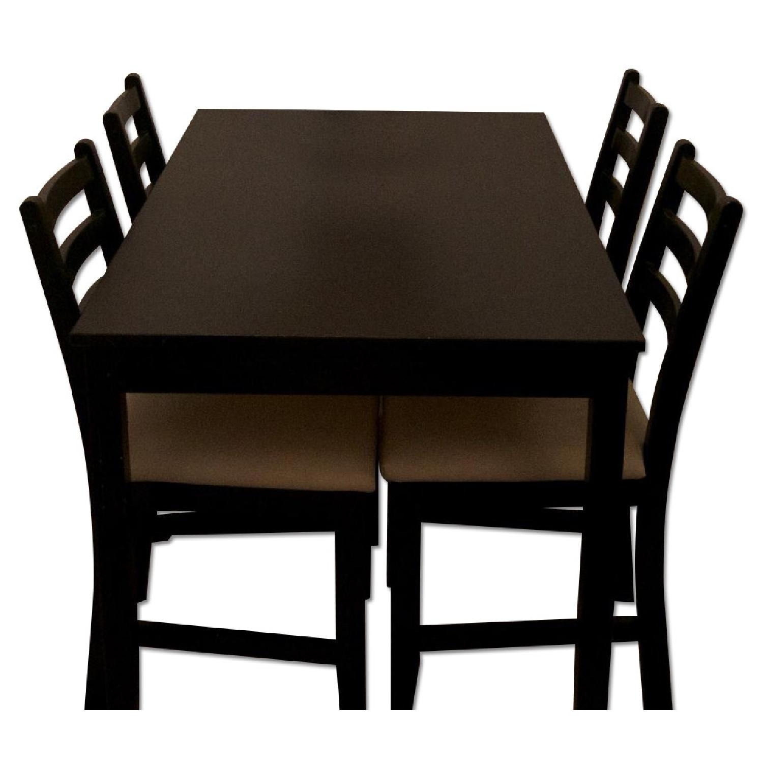 Ikea Lerhamn Dining Table w/ 4 Chairs - AptDeco