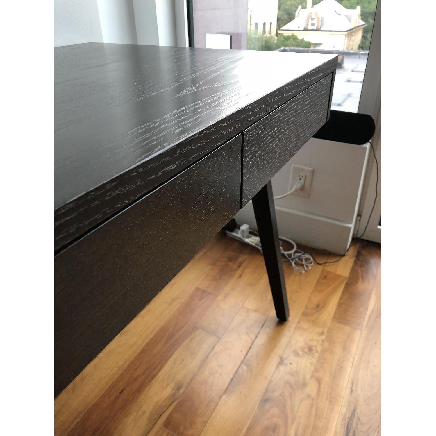 West Elm Modular L Shaped Desk in Dark Chocolate - AptDeco