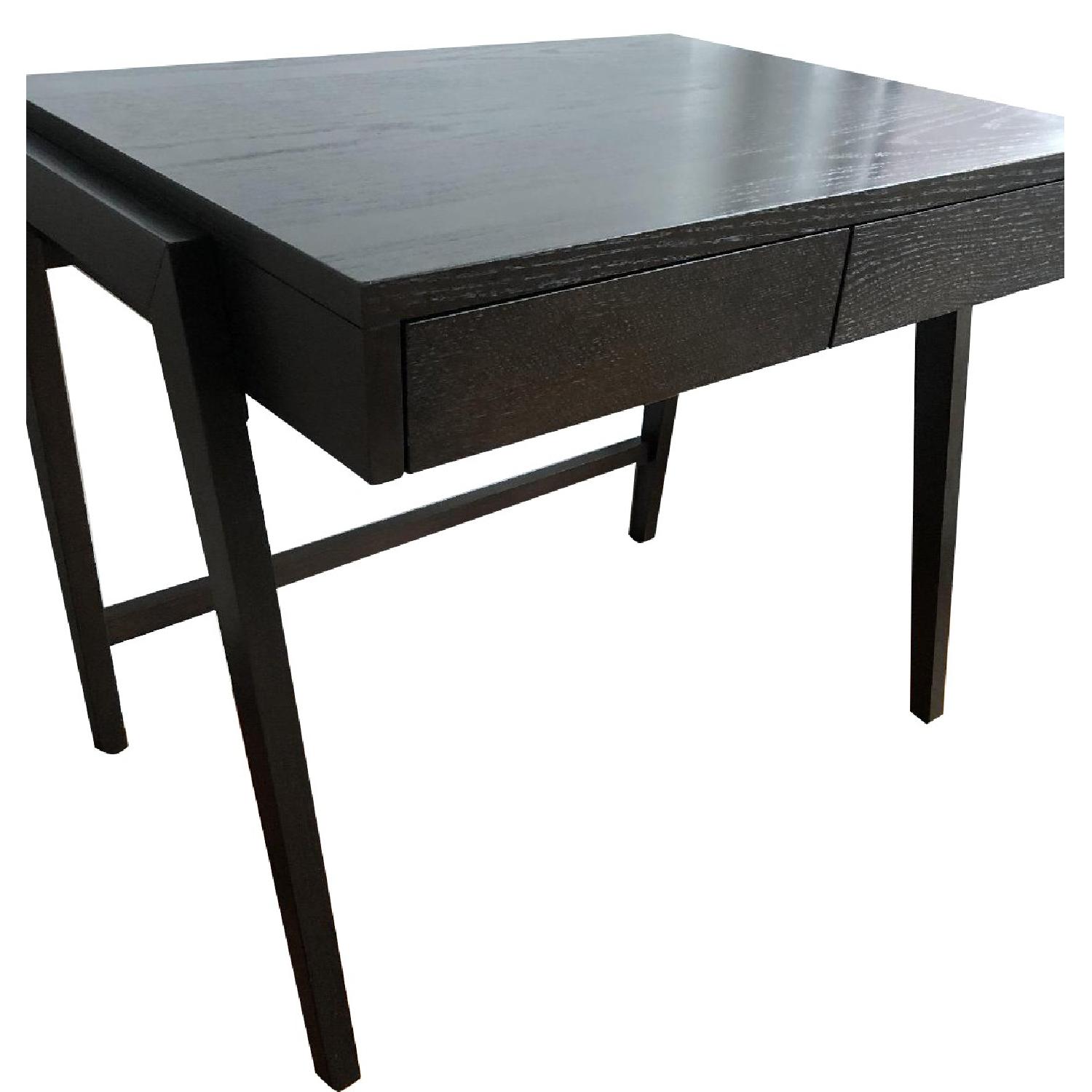 West Elm Modular L Shaped Desk in Dark Chocolate - AptDeco