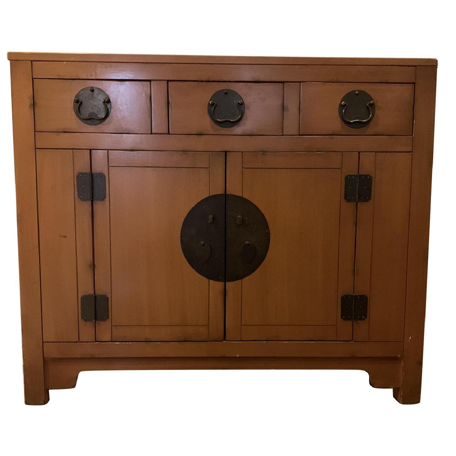 Pier 1 Sideboard in Peachy Color - AptDeco