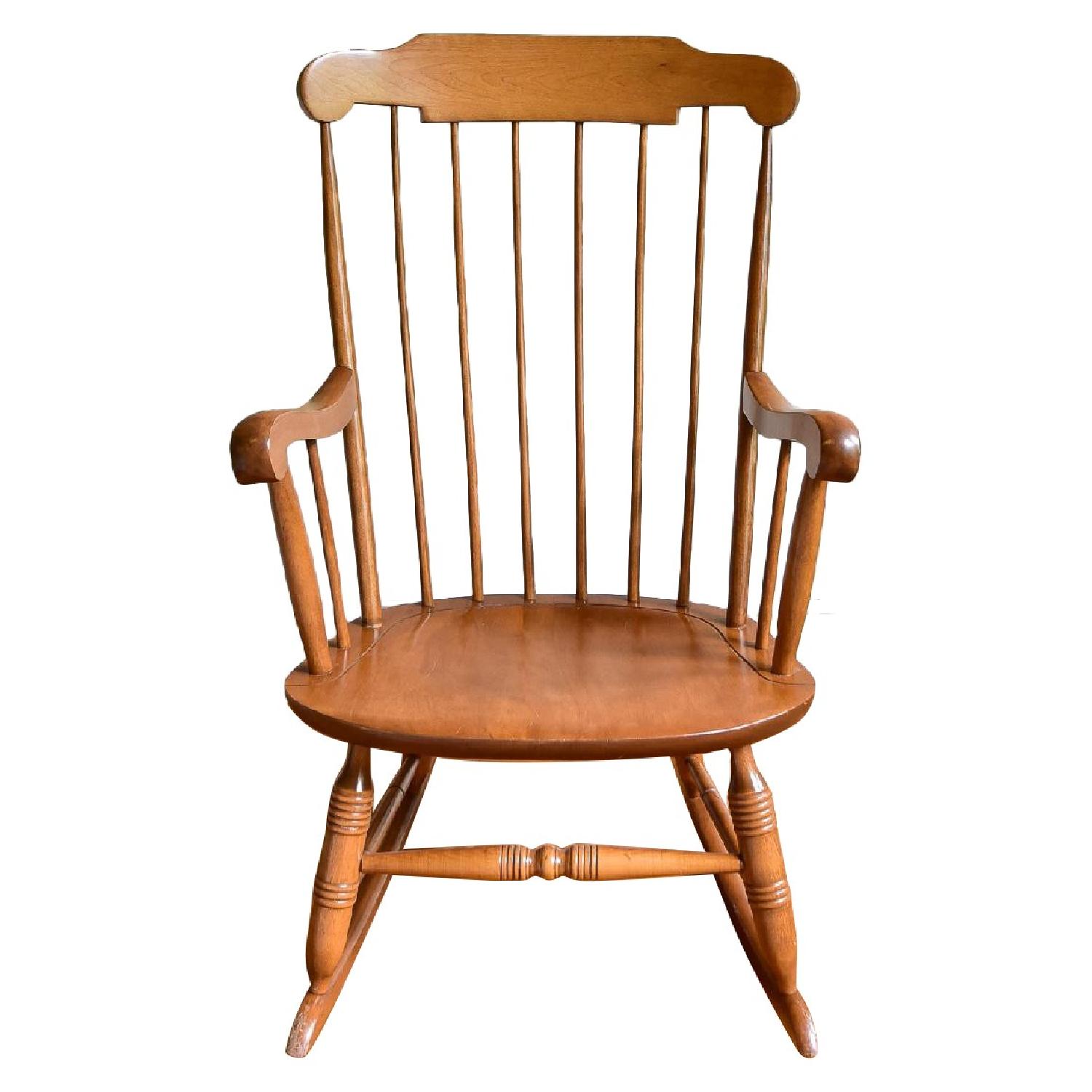 Vintage Nichols & Stone Co. Boston Style Rocking Chair - AptDeco