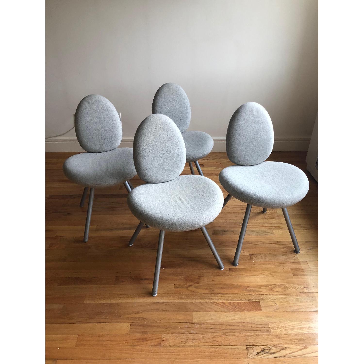 Hitch Mylius Modern Upholstered Dining Chairs - AptDeco