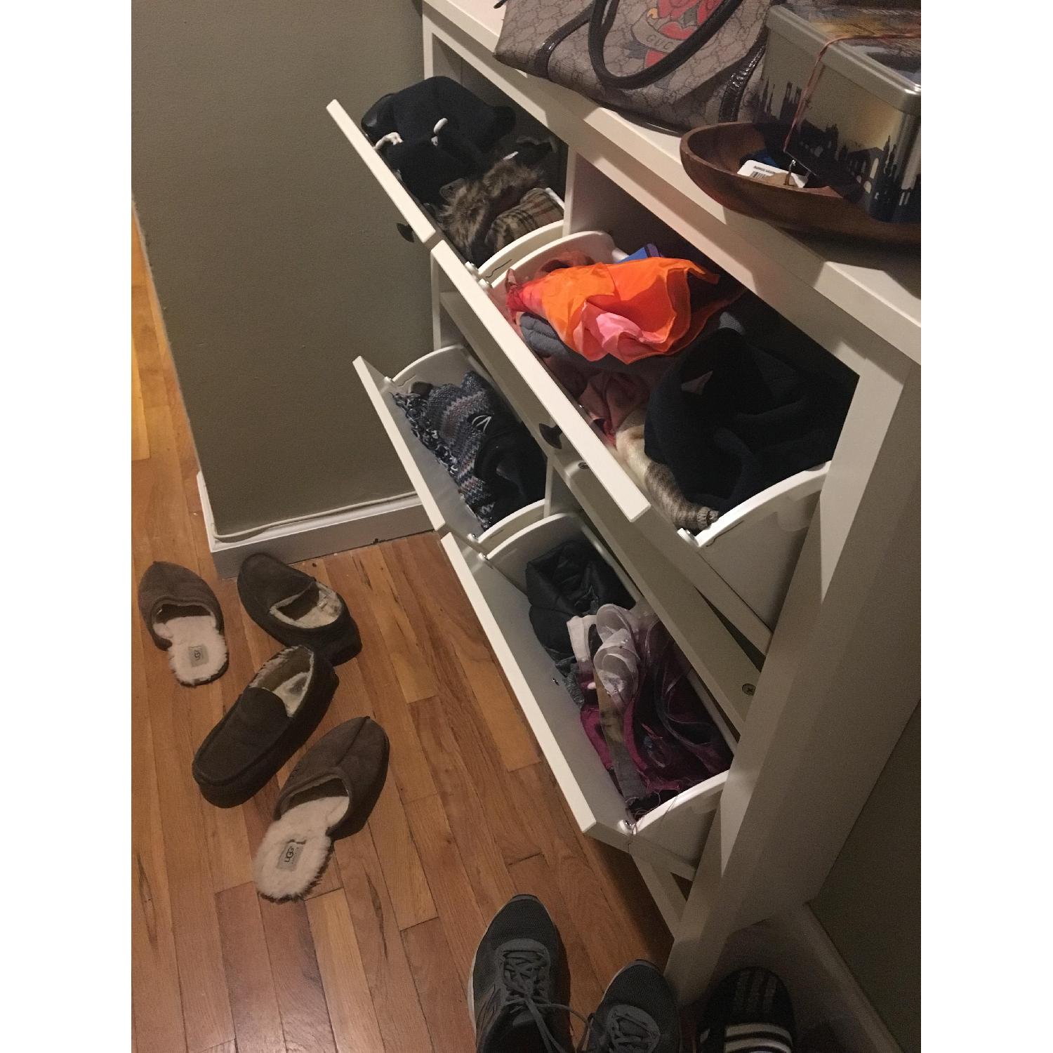 Ikea Hemnes Shoe Storage Cabinets w/ 2 Compartments - AptDeco