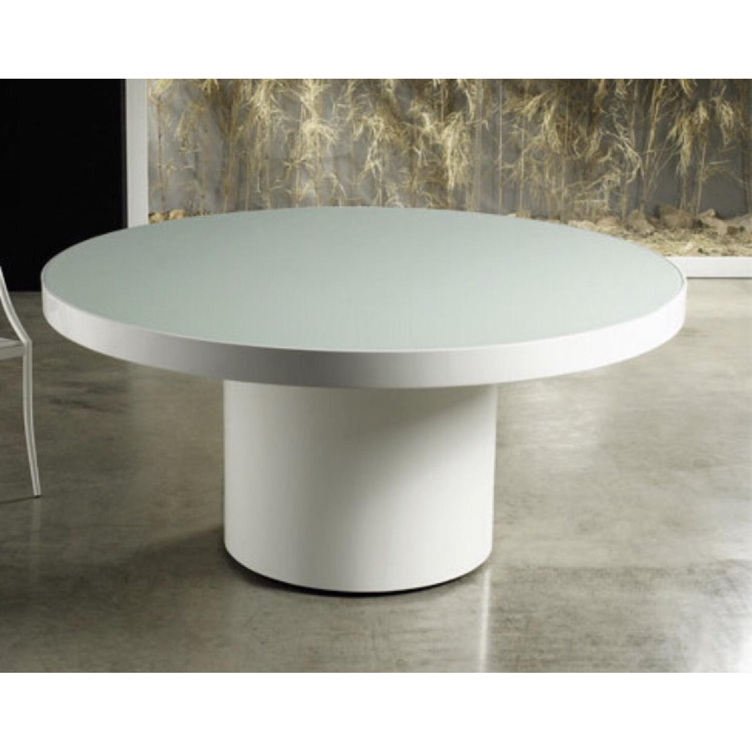 Modloft White Round Dining Table - AptDeco