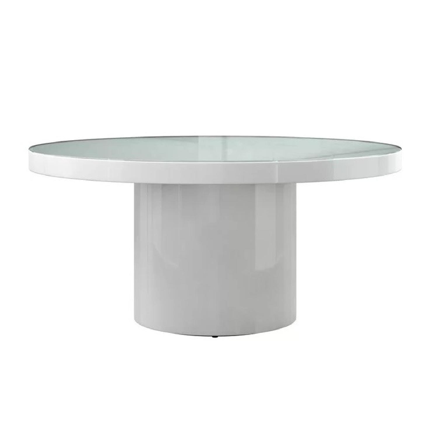 Modloft White Round Dining Table - AptDeco