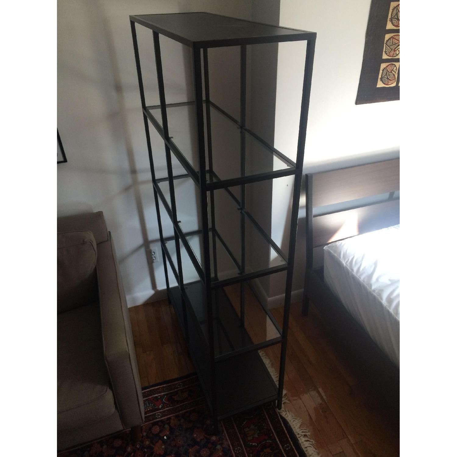 Ikea Glass & Metal Shelves - AptDeco