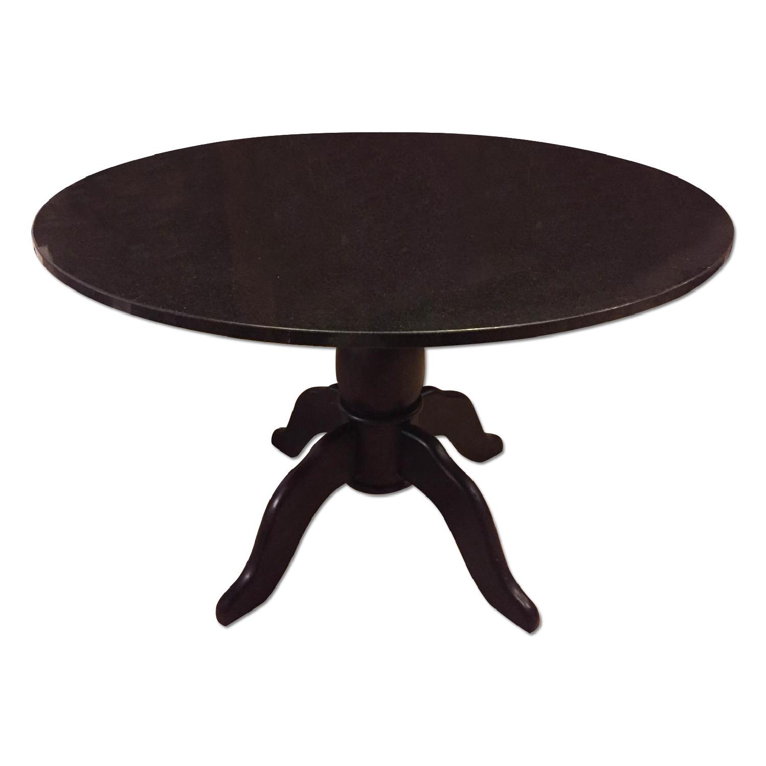 Solid Granite Top Kitchen Table - AptDeco