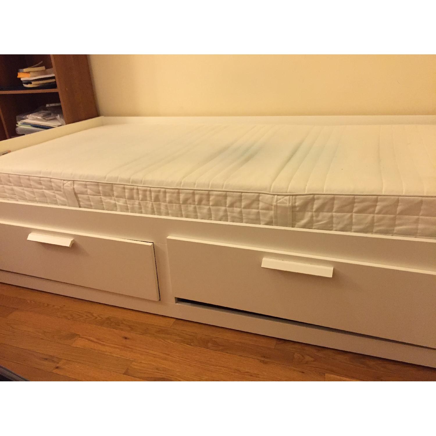Ikea Brimnes Twin Size Bed Frame - AptDeco