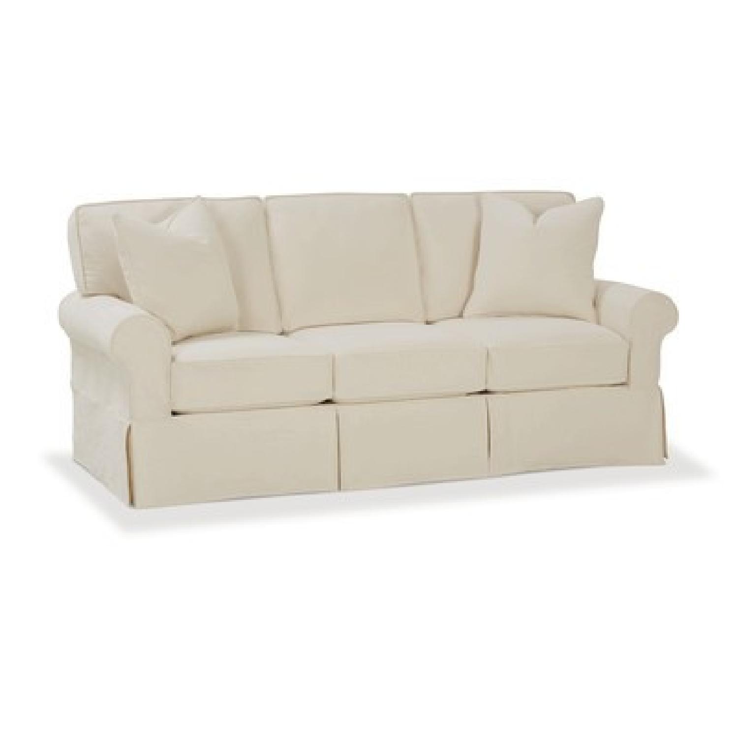 Rowe Nantucket Linen Sofa - AptDeco