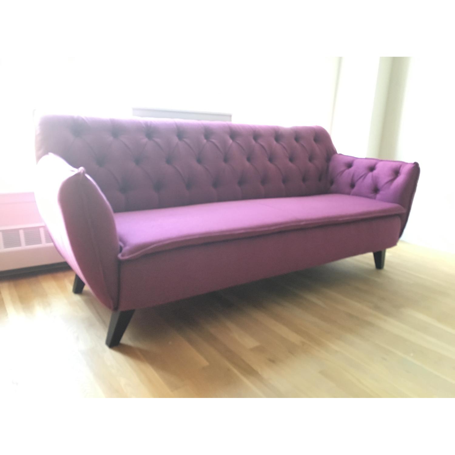 Mid Century Modern Tufted Sofa - AptDeco