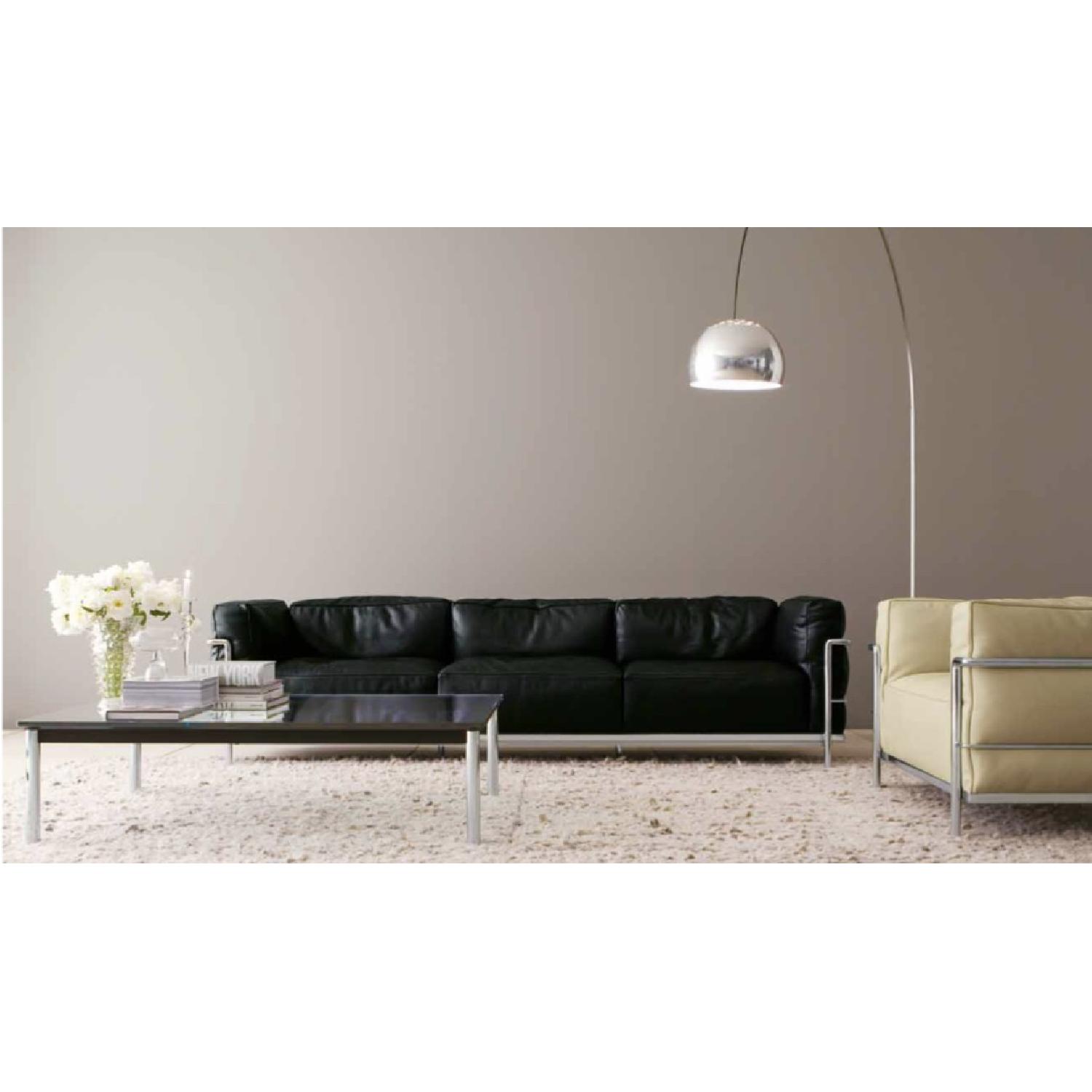 Cassina Le Corbusier Grand 3 Seater Sofa w/ Down Cushions - AptDeco