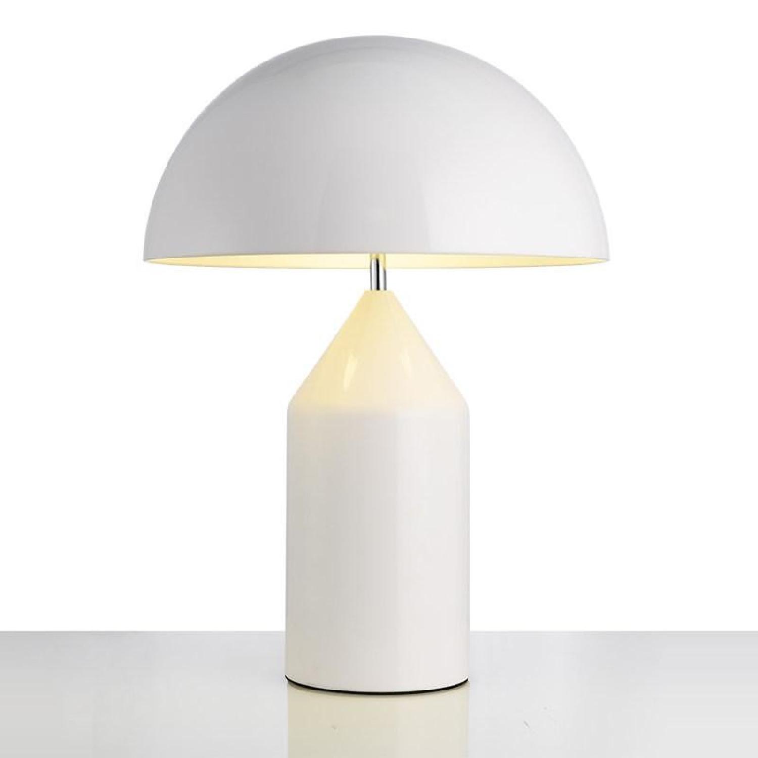 Large White Reproduction Atollo Table Lamp - AptDeco