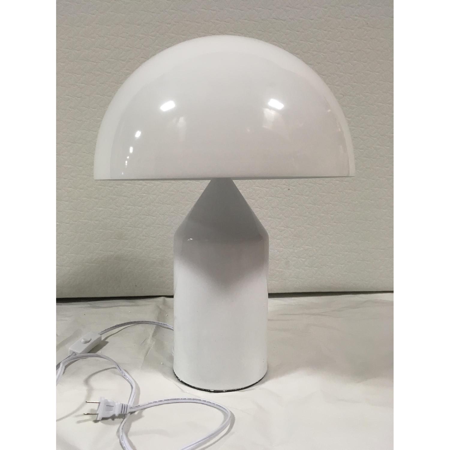 Large White Reproduction Atollo Table Lamp - AptDeco