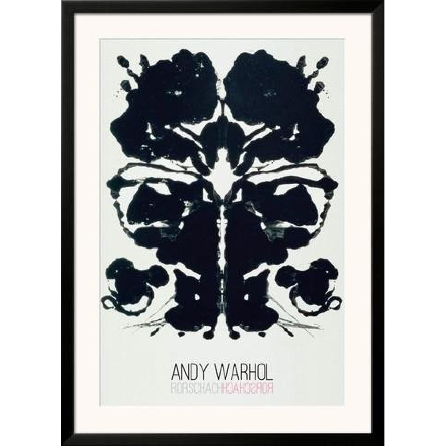 Andy Warhol Rorschach Framed Wall Art - AptDeco