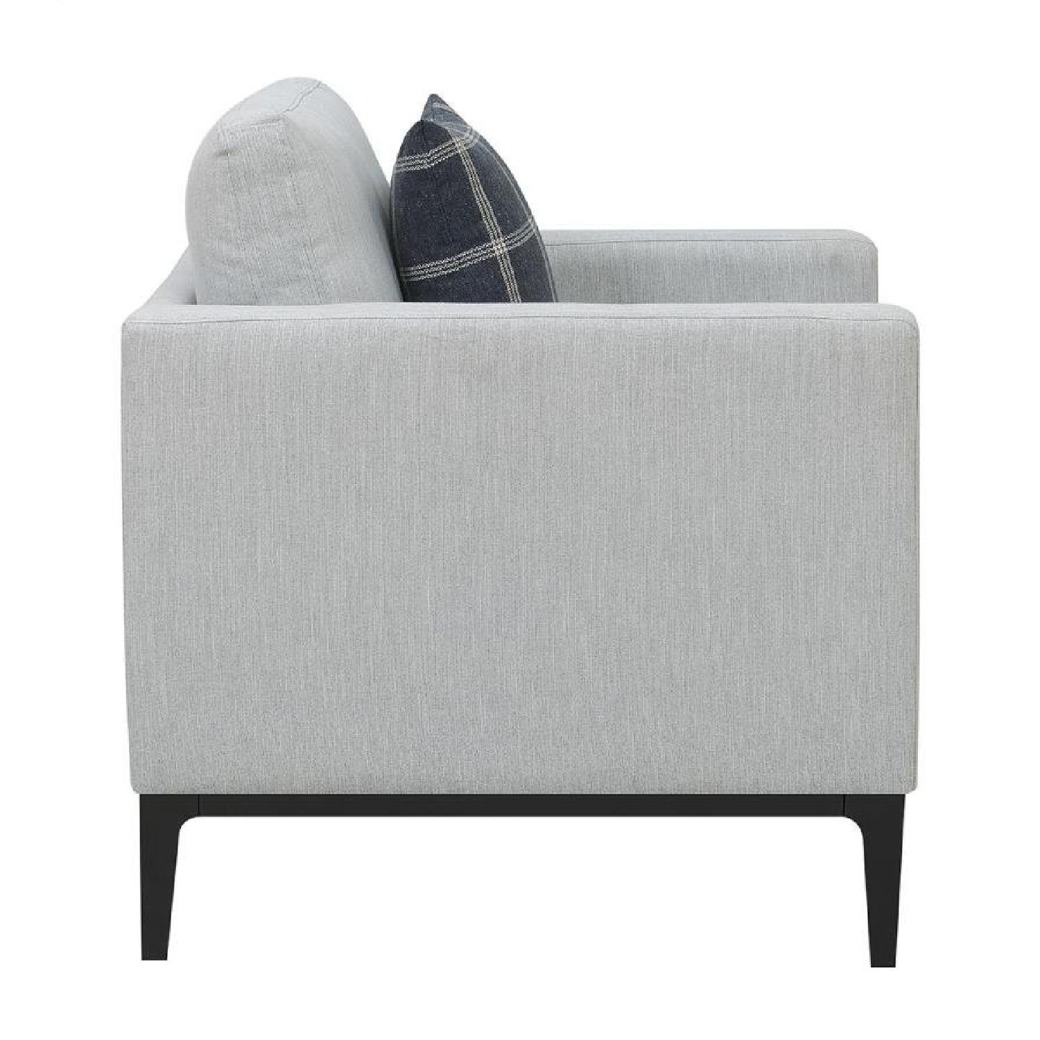 Light Grey Modern Chair - AptDeco