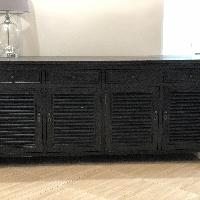 Restoration Hardware Shutter Sideboard Credenza AptDeco