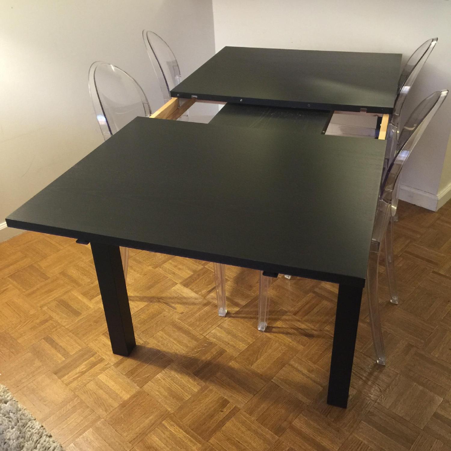 Ikea Black Expandable Table - AptDeco