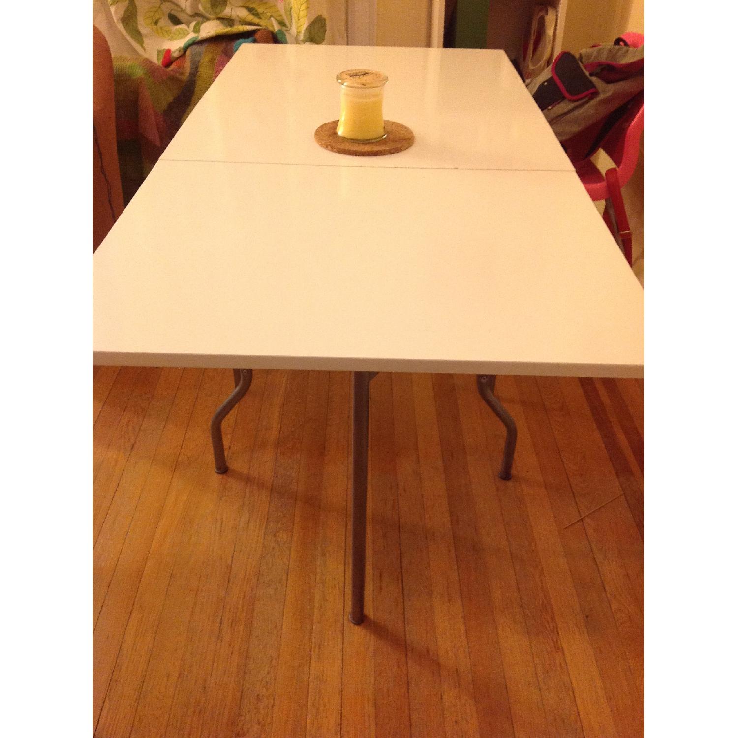Ikea White Gate Leg Table - AptDeco