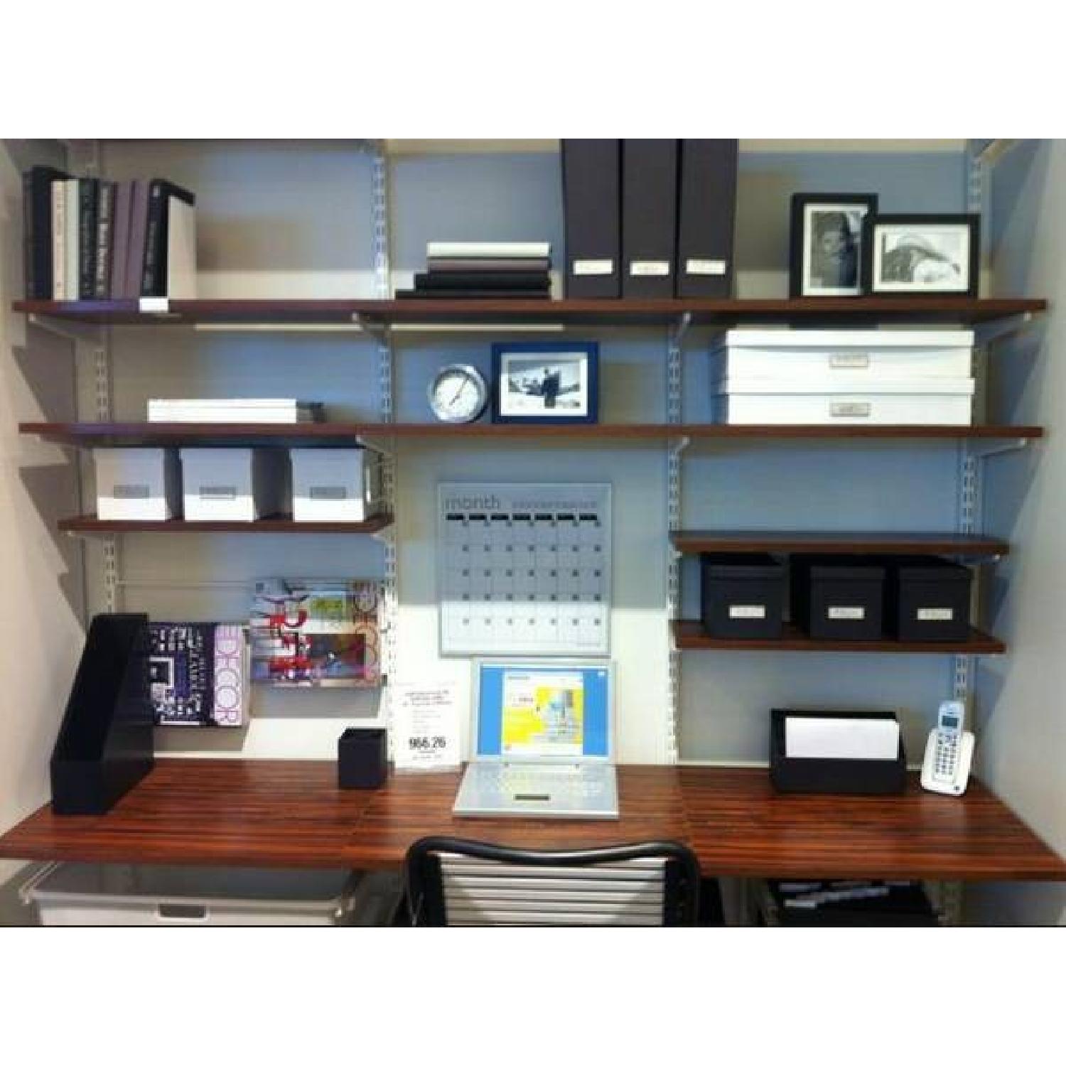 Container Store Desk + Shelving unit - AptDeco