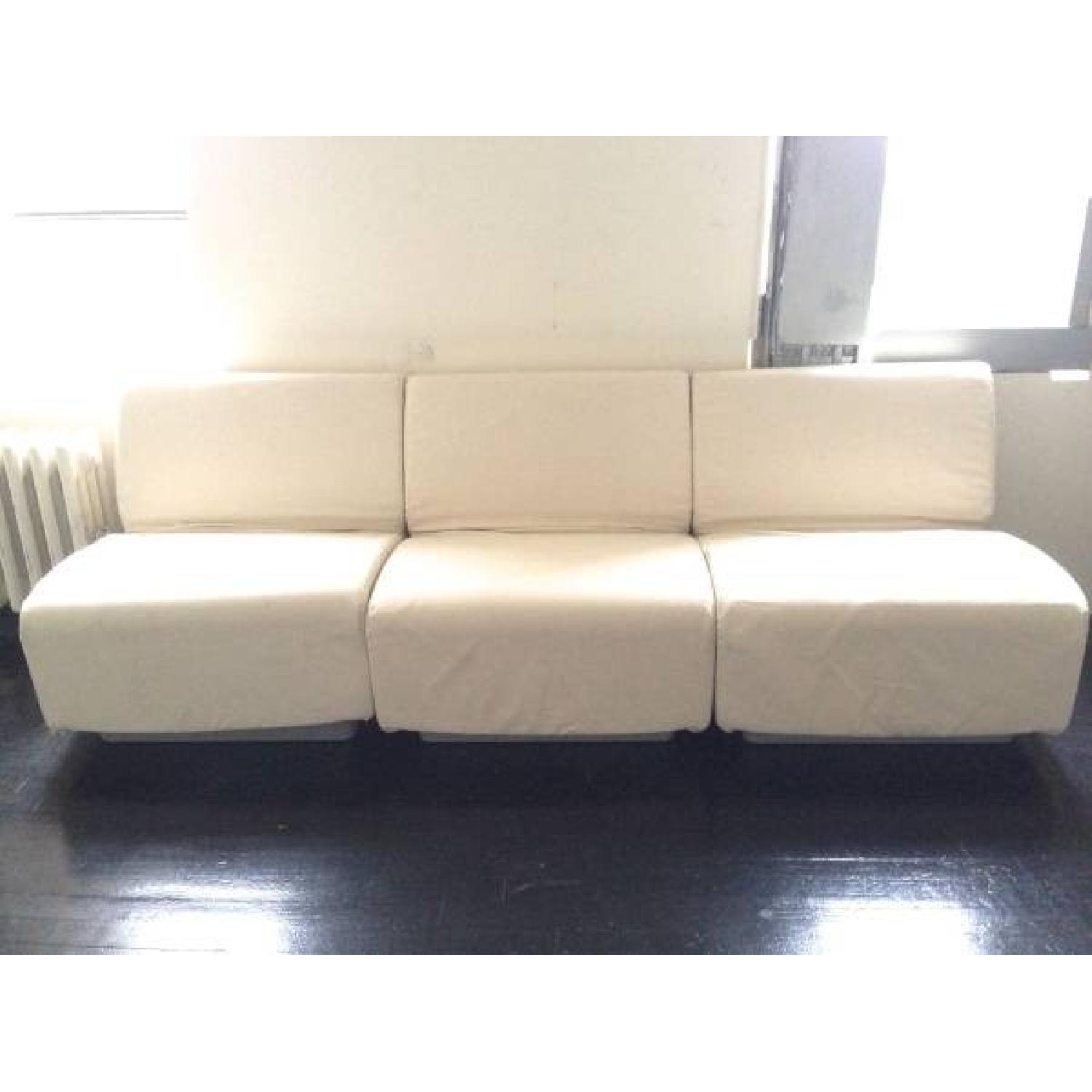 Muji Modular Urethane Sofa - 3 Pieces - AptDeco