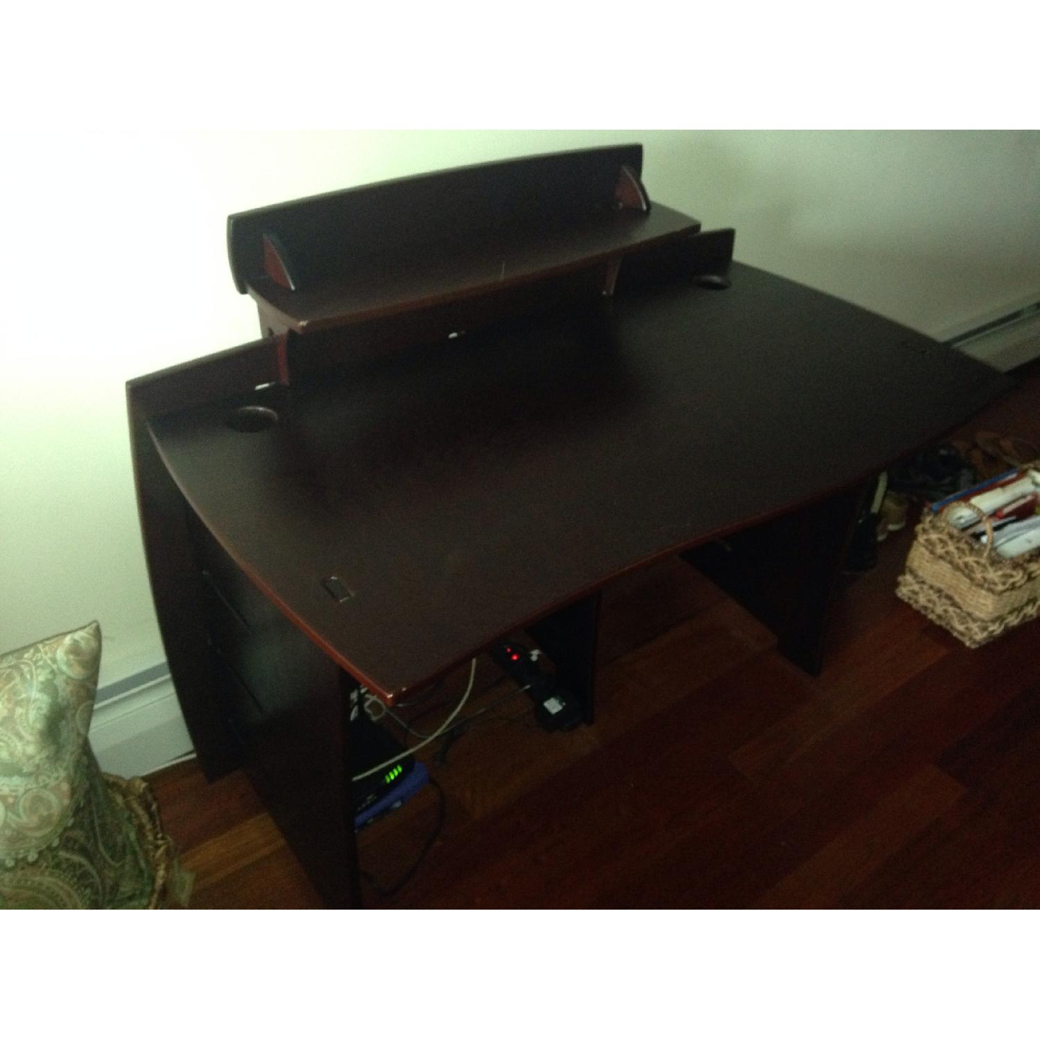 Pier 1 Tool Free Desk with Side Shelf - AptDeco