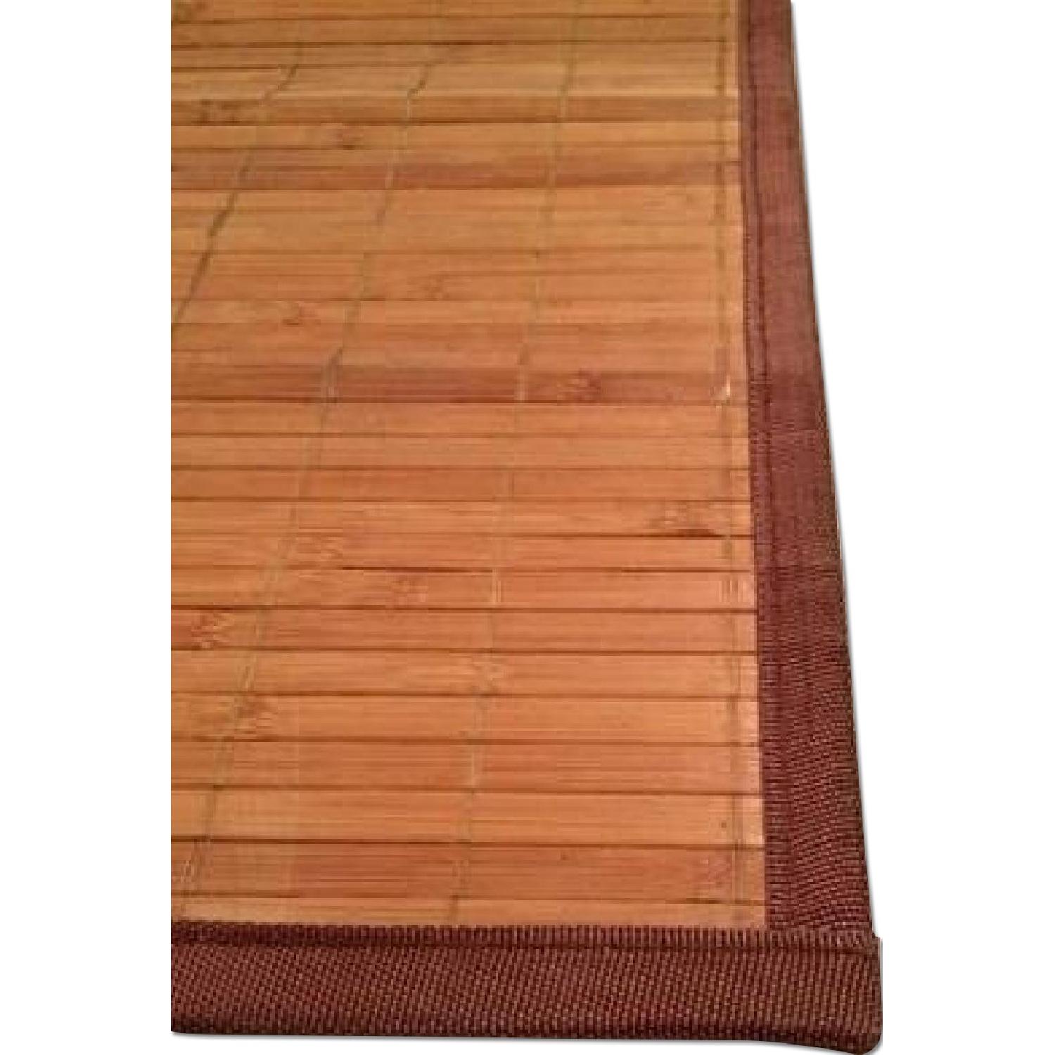 Oriental Bamboo Burnt Area Rug - AptDeco