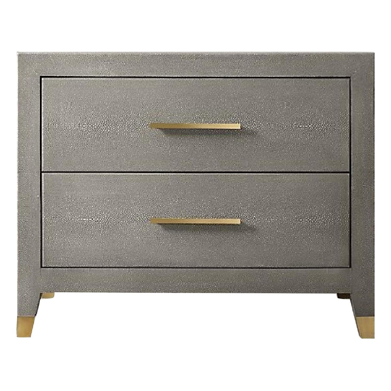Graydon shagreen closed nightstand store