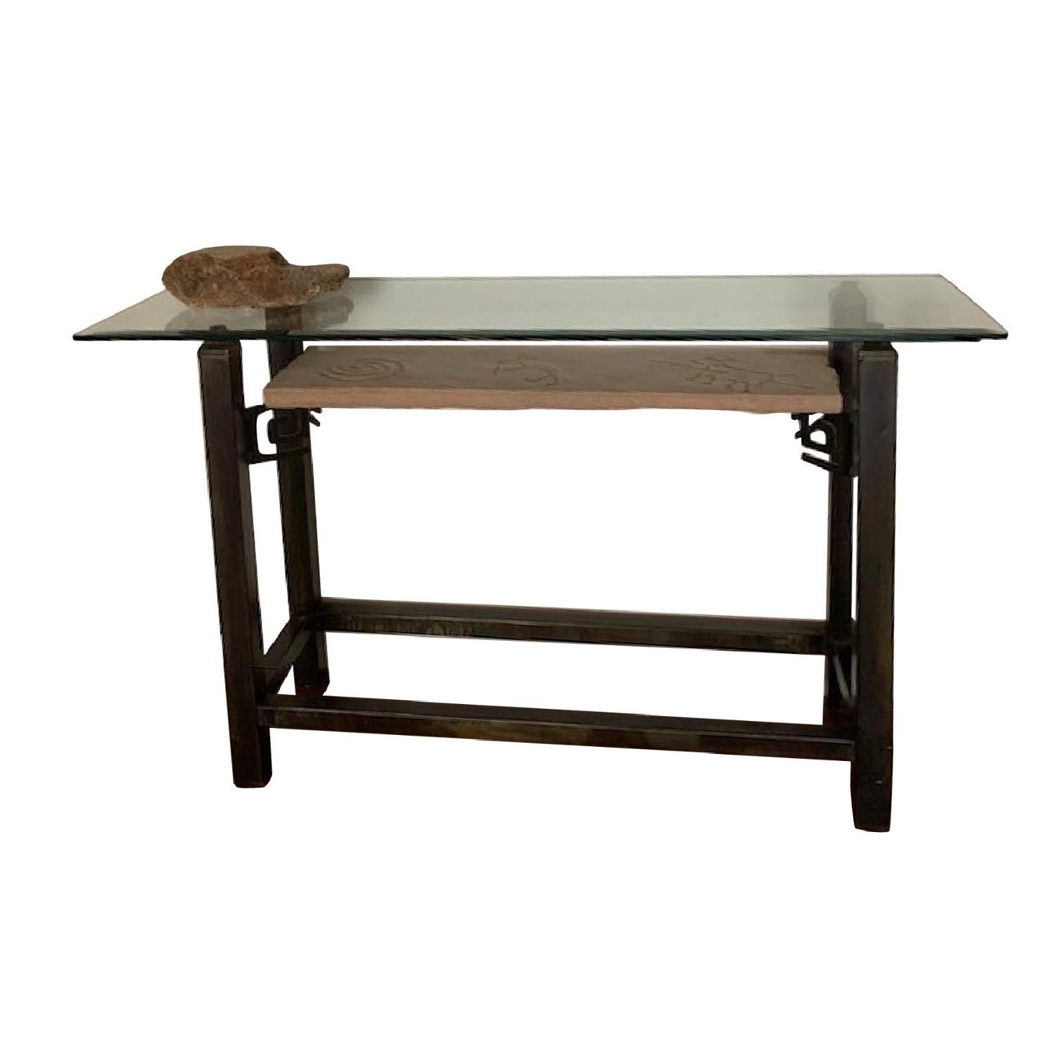 Custom Southwestern Console Table - AptDeco