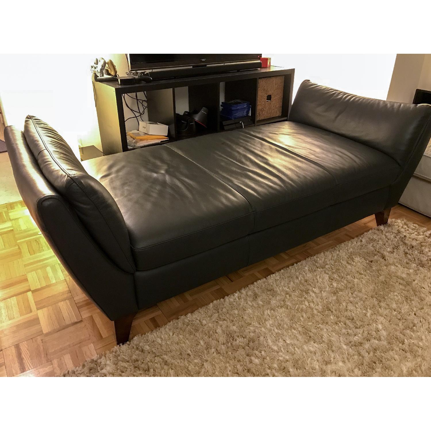 Italsofa Leather Chaise Lounge - AptDeco