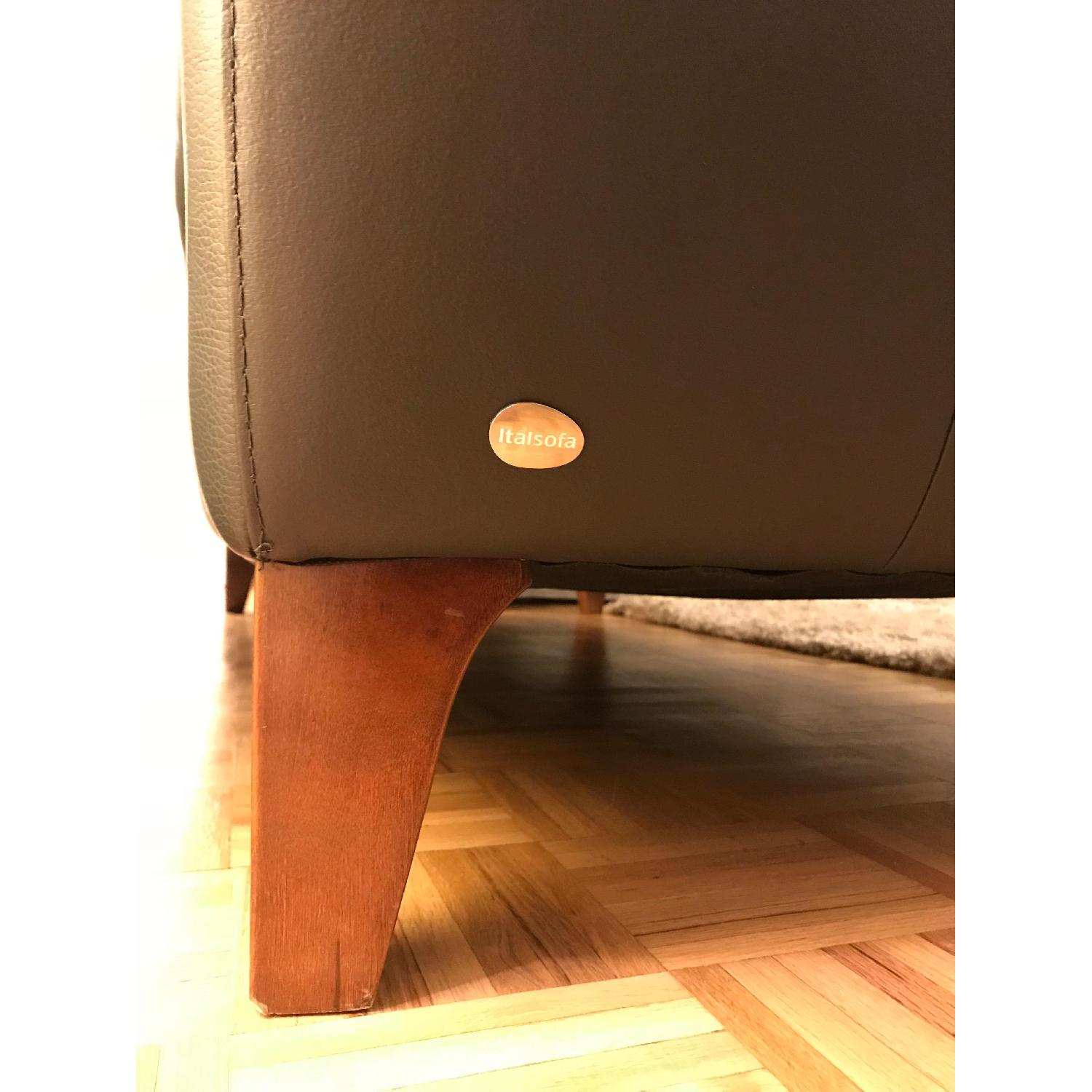 Italsofa Leather Chaise Lounge - AptDeco