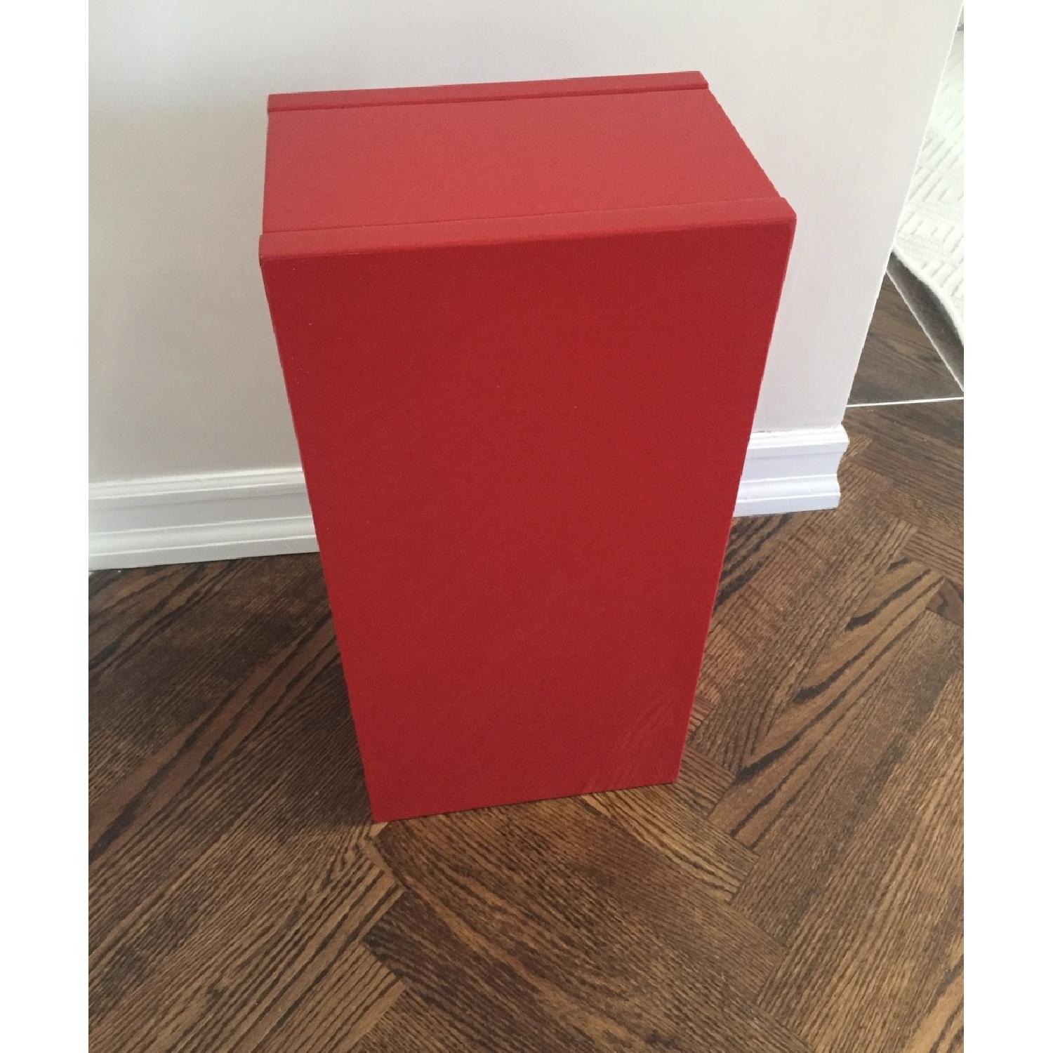 CB2 Slice Red Wall Mounted Storage Shelf - AptDeco