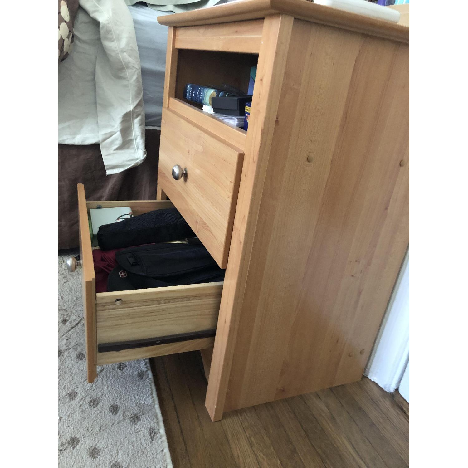 Cottage Style Nightstand w/ Storage - AptDeco