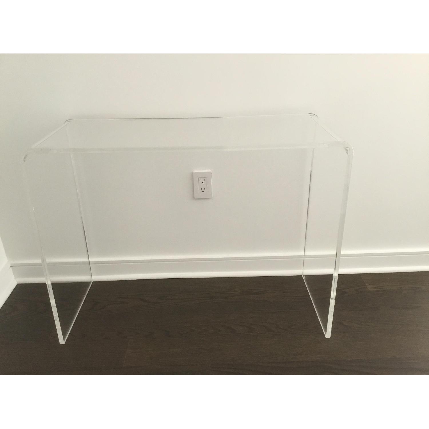 CB2 Acrylic Console Table - AptDeco