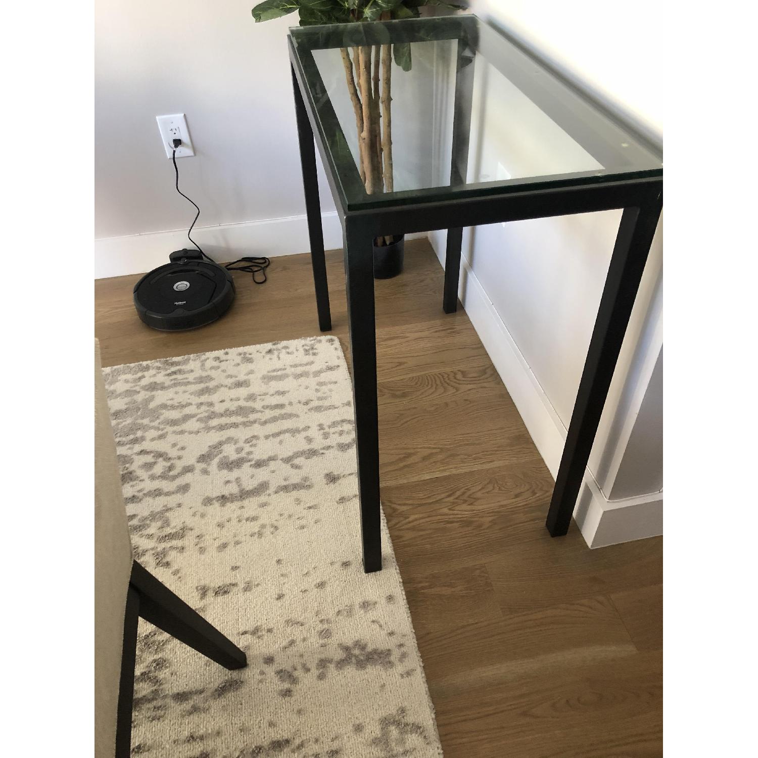 Room & Board Glass Top Console Table - AptDeco