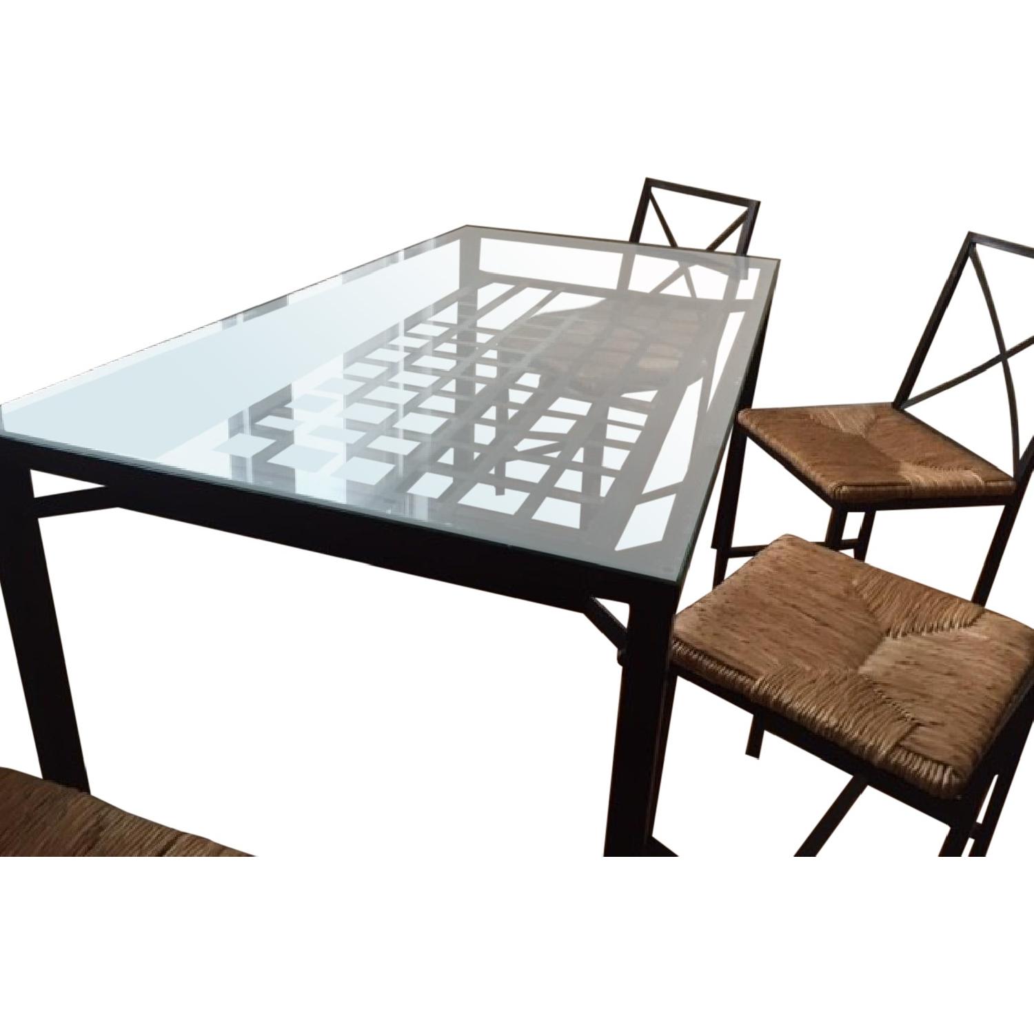 Ikea Granas Glass Table w/ 4 Chairs - AptDeco