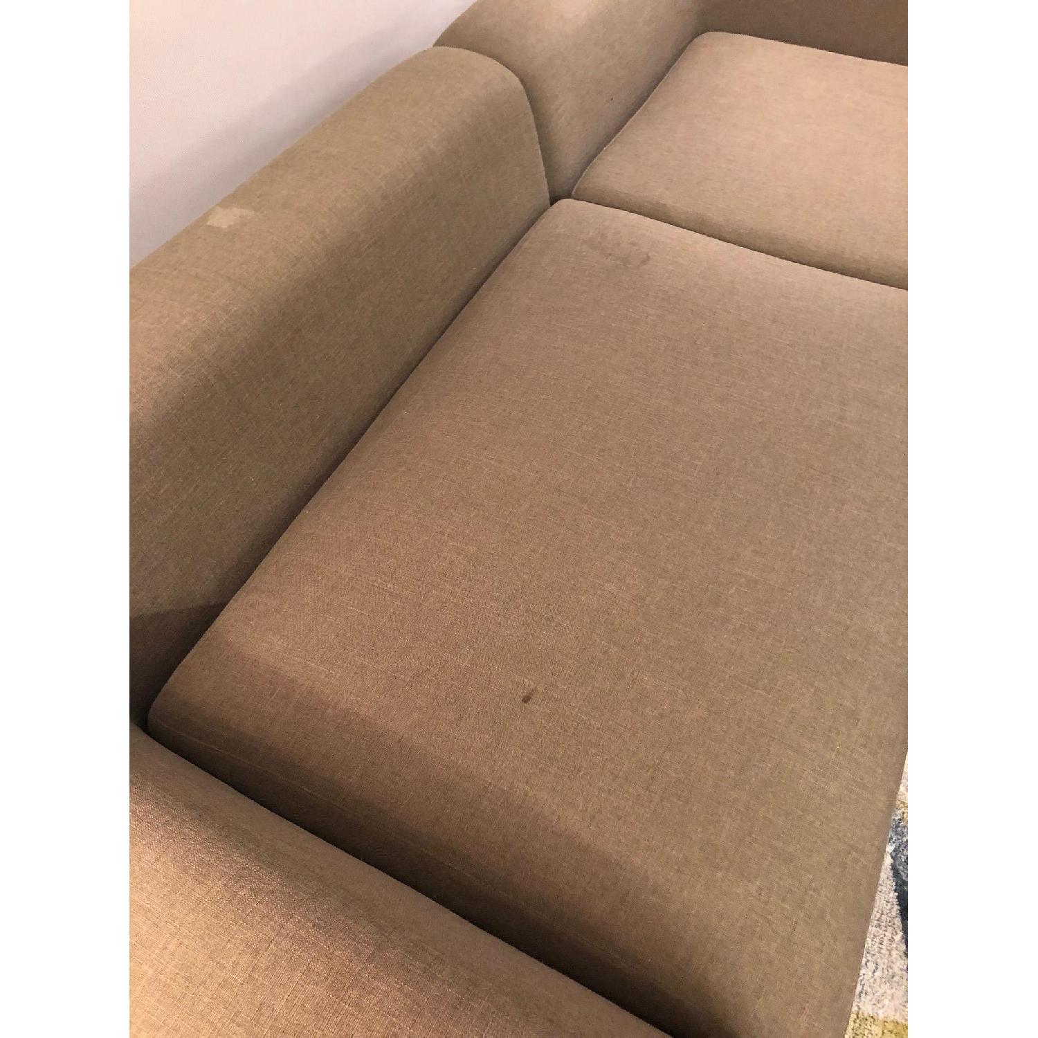 CB2 Uno 2-Piece Sectional Sofa - AptDeco