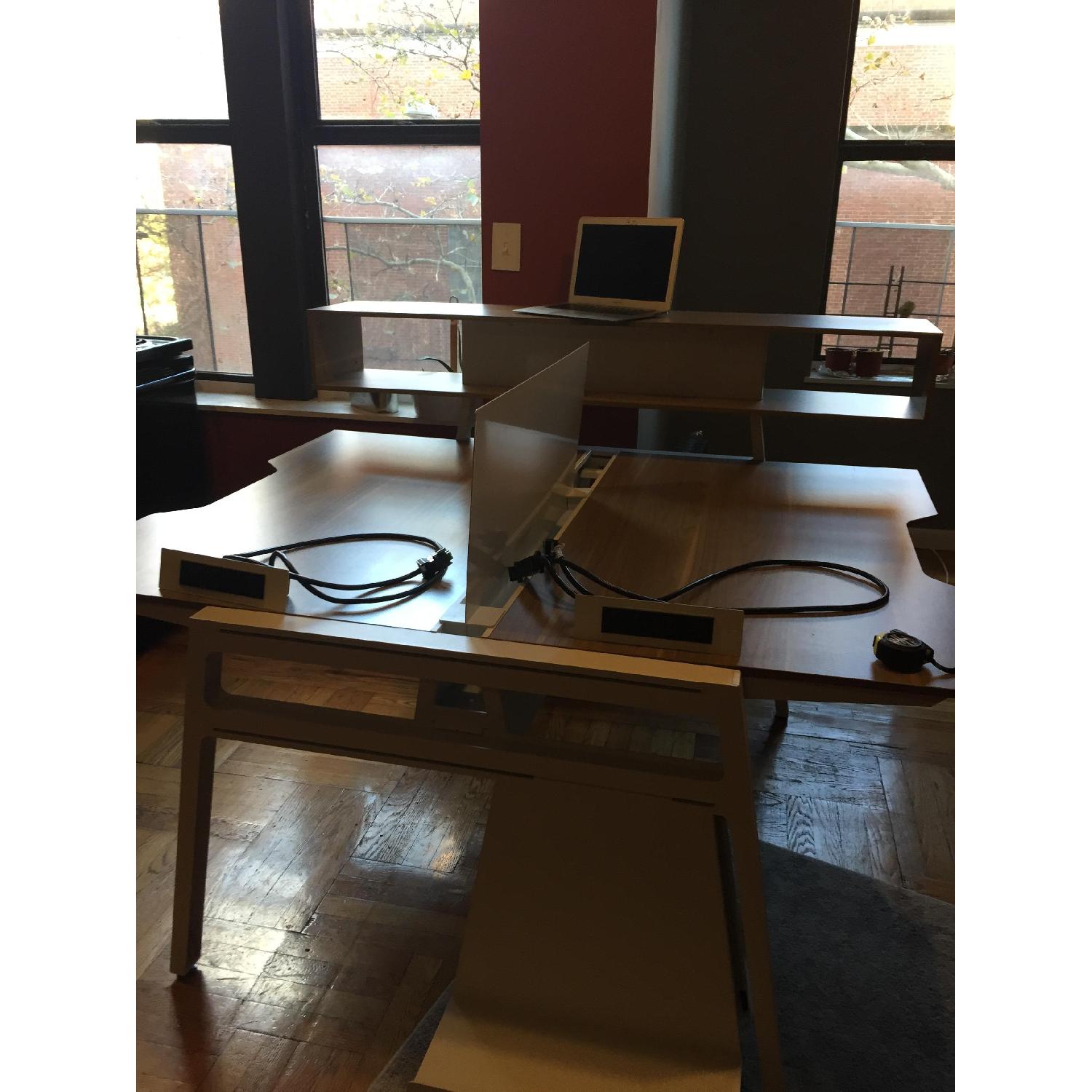 Steelcase Bivi Modular Office Desk for 2 - AptDeco