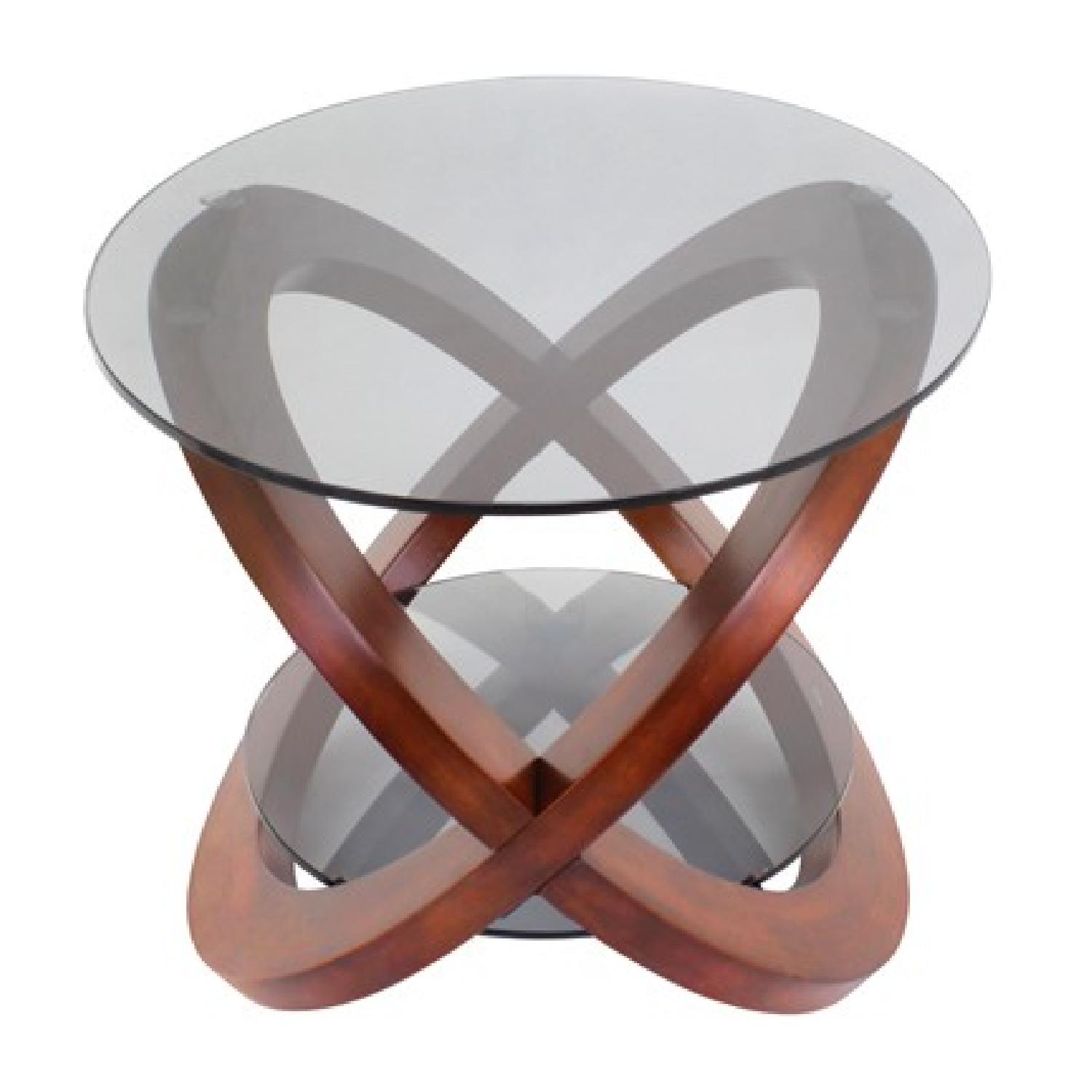 Interlinking Oval Coffee Table - AptDeco