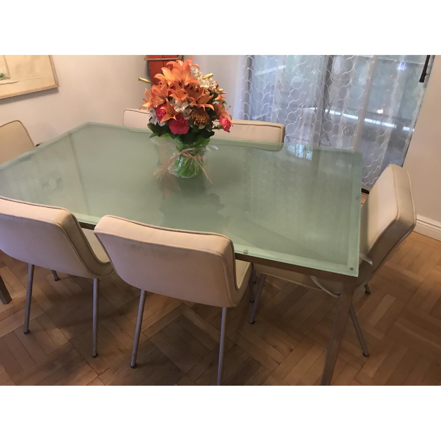 The Conran Shop Frosted Glass Dining table - AptDeco