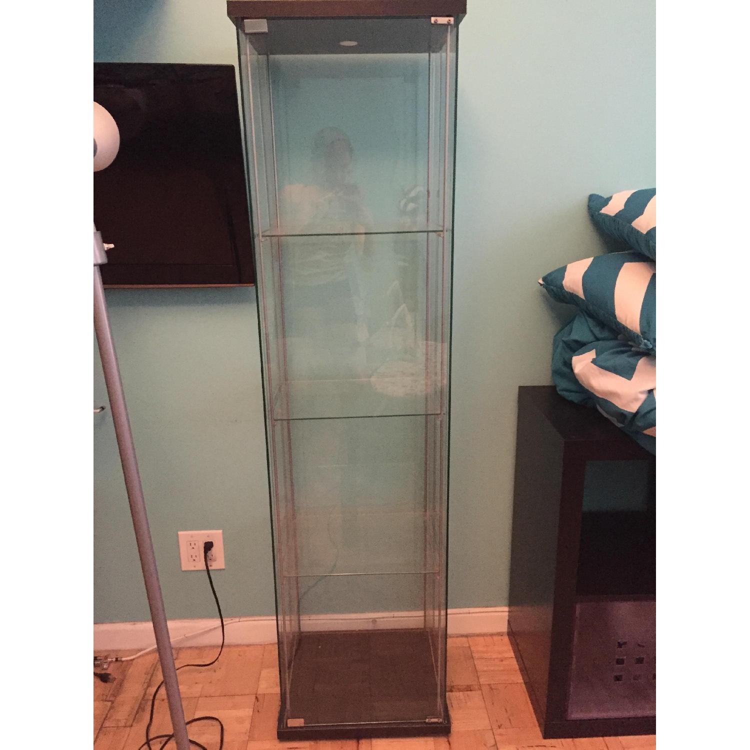 Ikea Glass Storage Unit - AptDeco