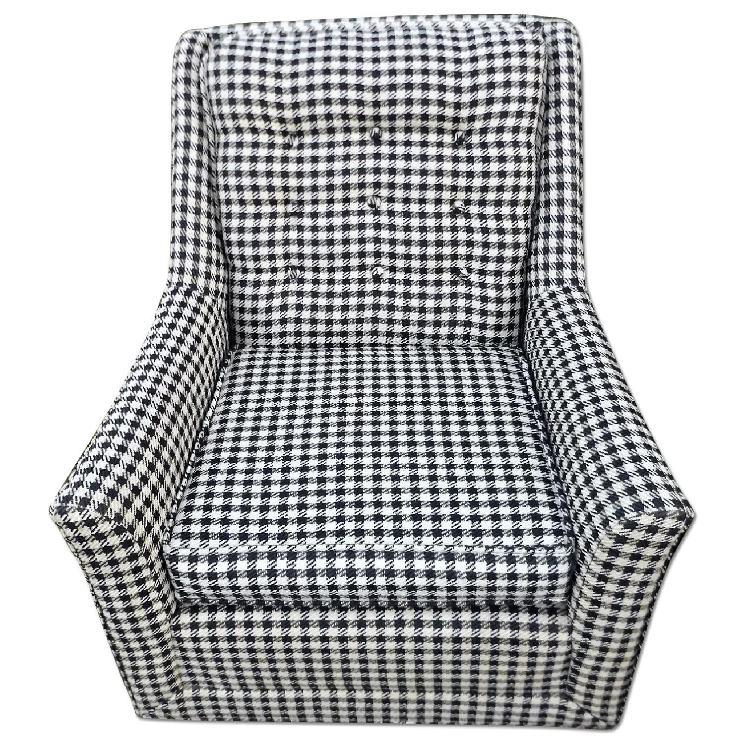 Kroehler Mid-Century Houndstooth Chairs - AptDeco