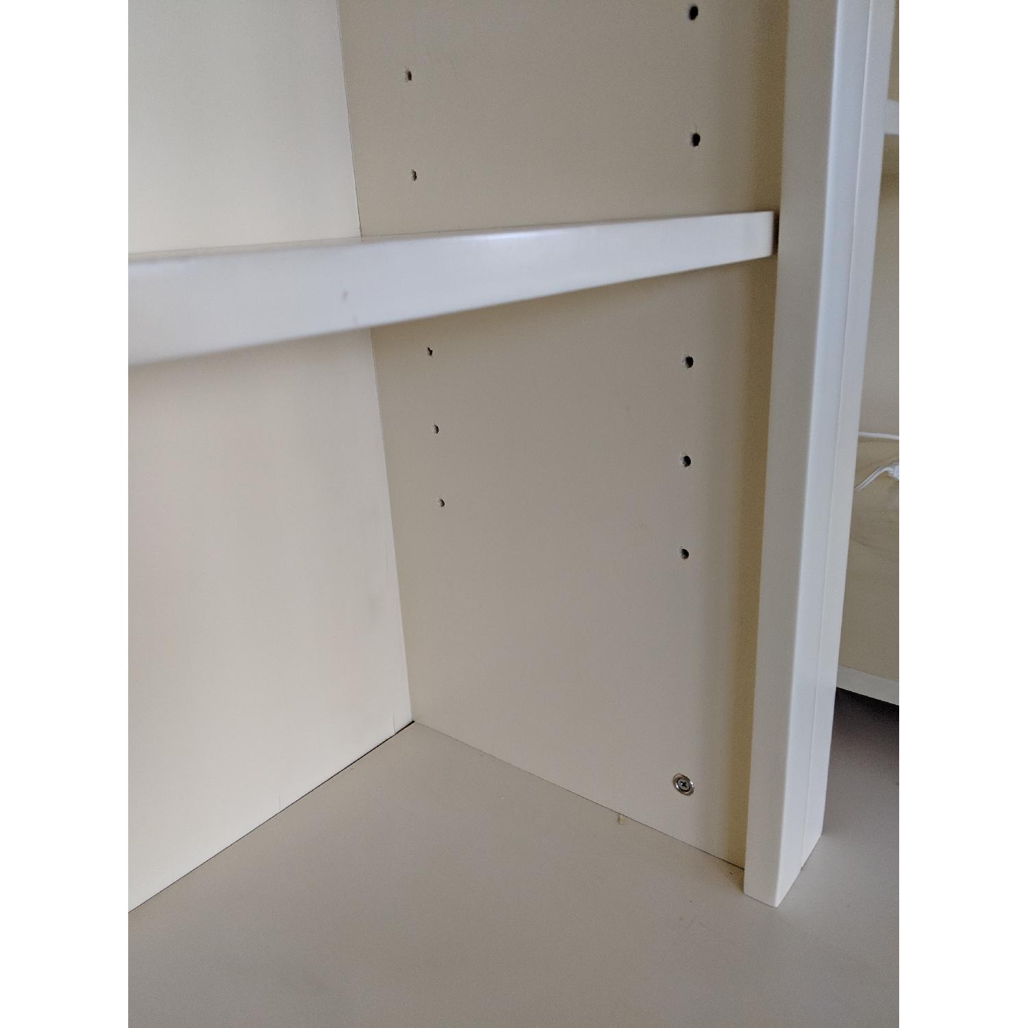 Custom Millwork Shelving Wall Unit in White - AptDeco