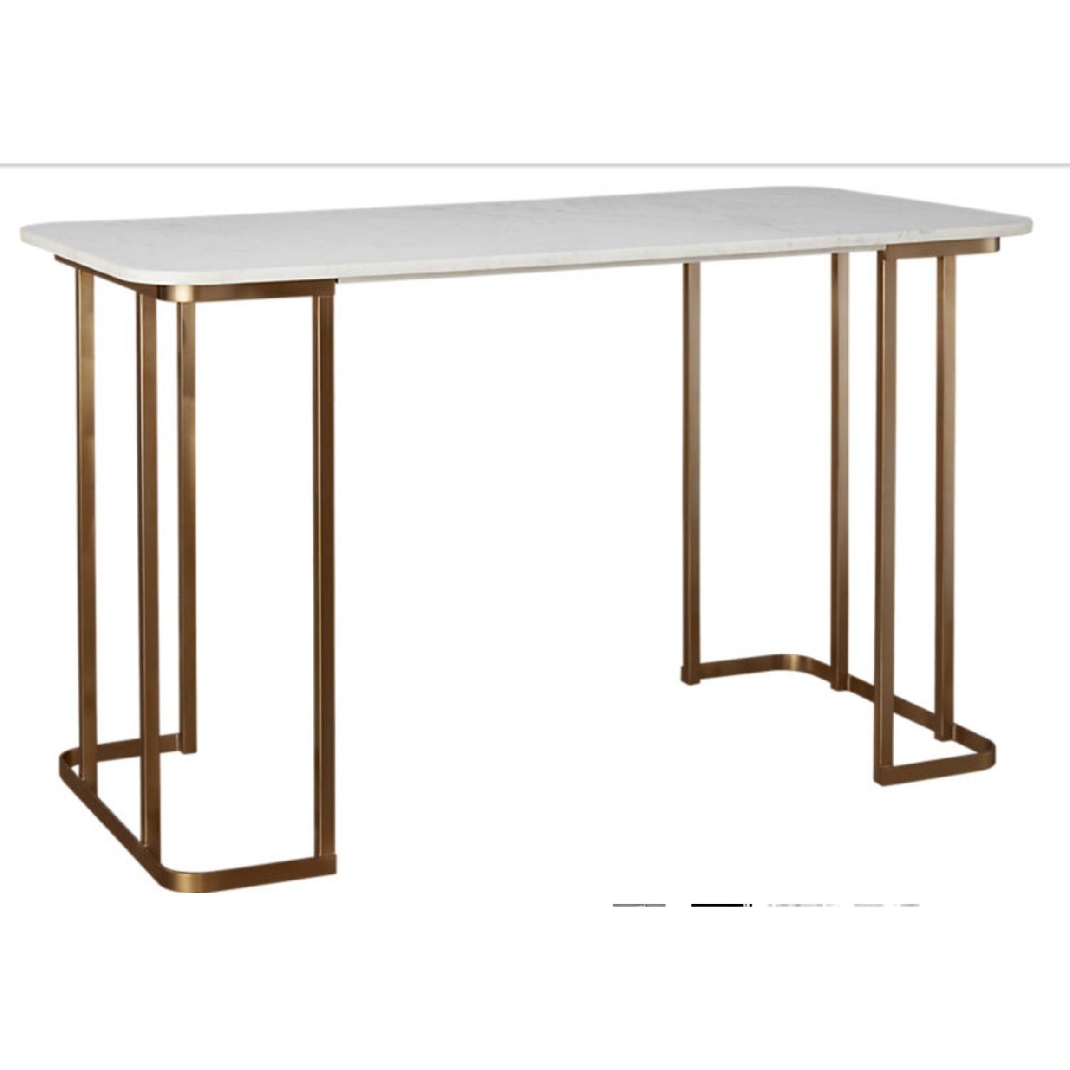 CB2 Marble Desk - AptDeco