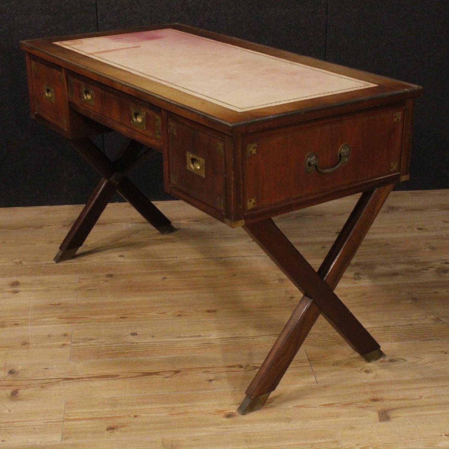 English Writing Desk in Mahogany Wood - AptDeco