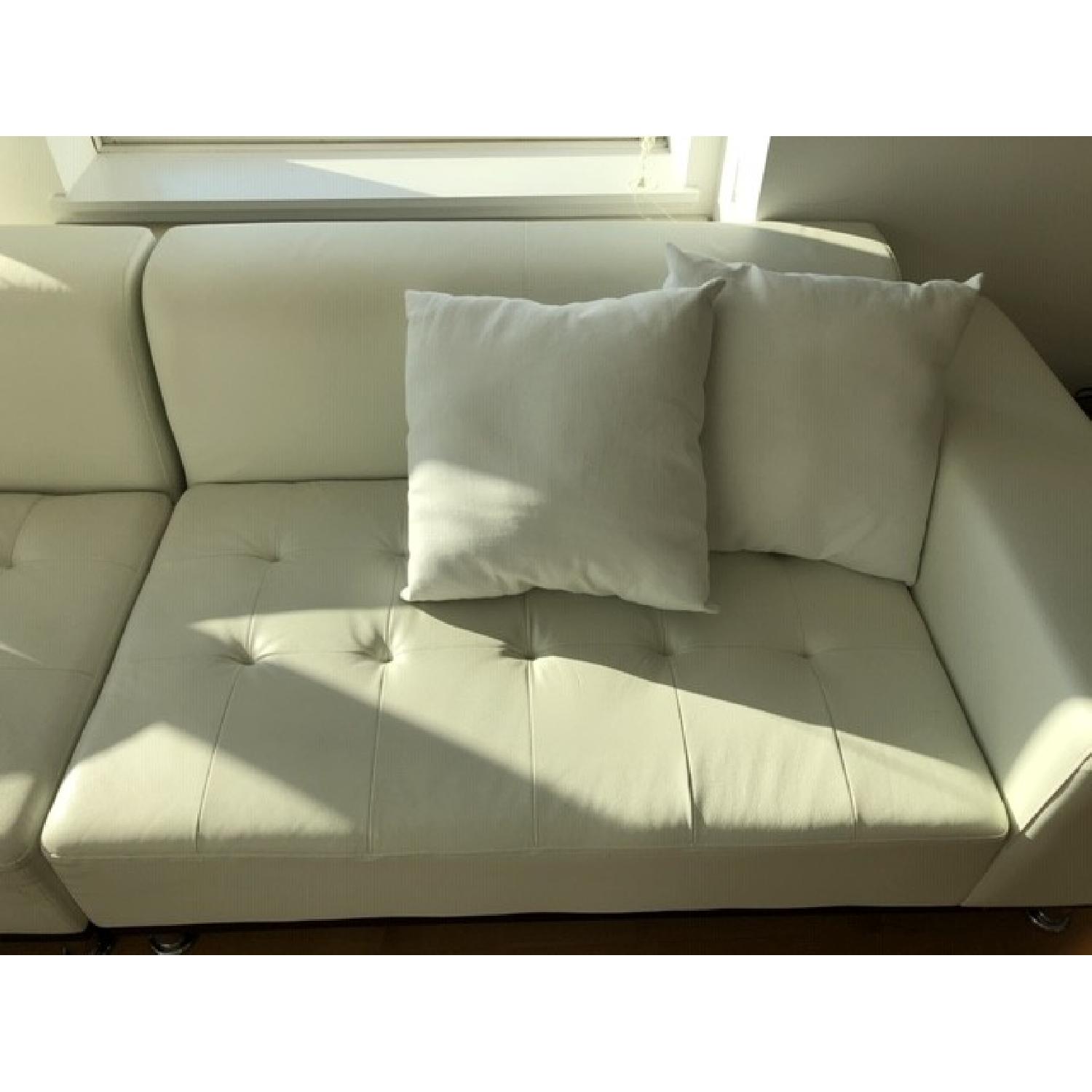 Modani Phantom White Sectional Sofa - AptDeco