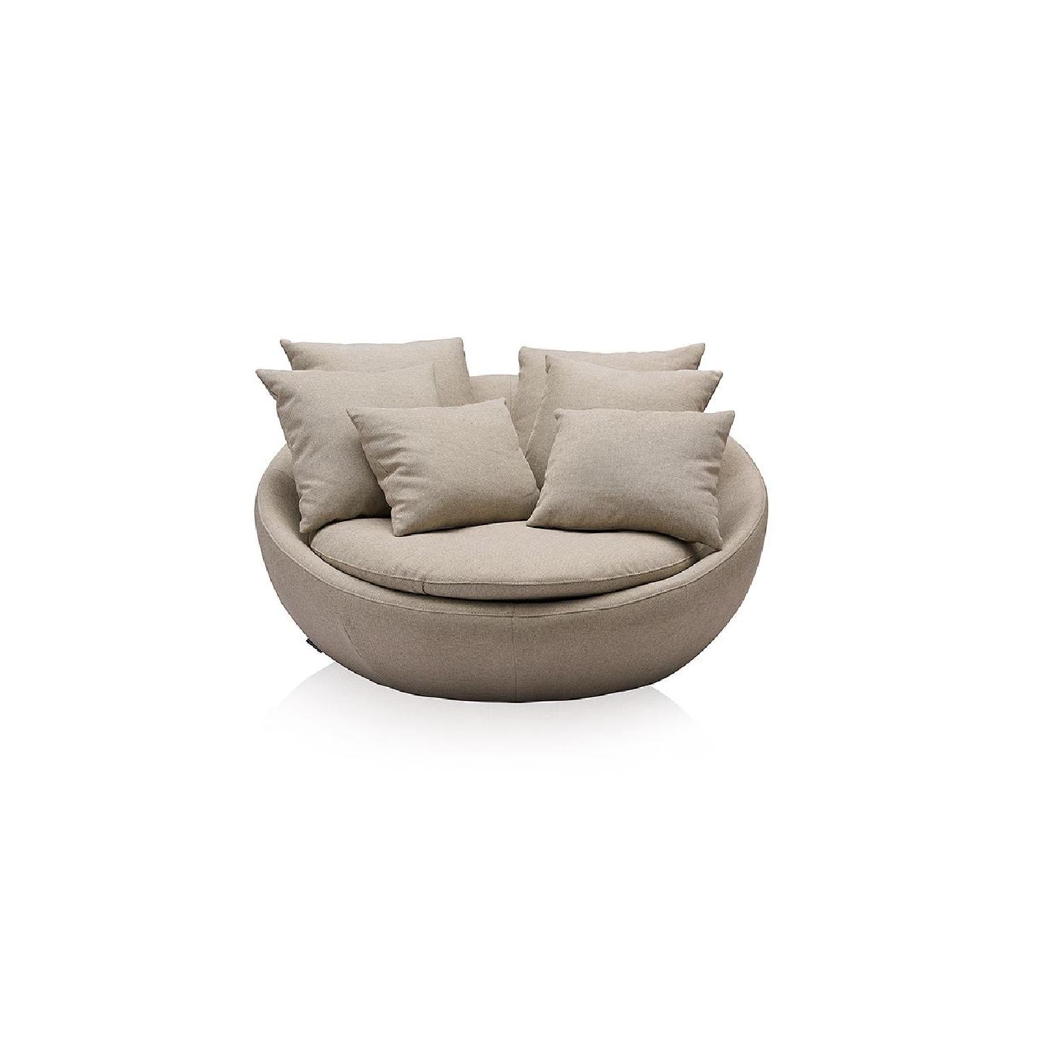 Modani Rosanna Off White Lounge Chair - AptDeco