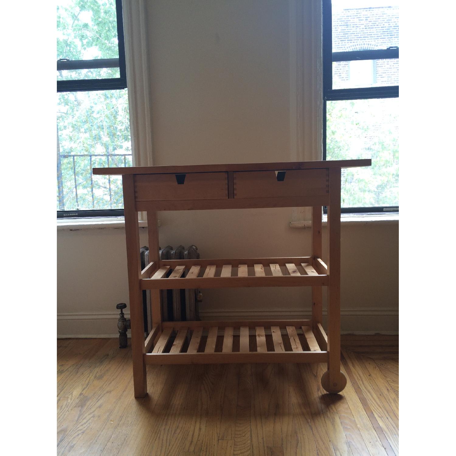 Ikea Forhoja Kitchen Cart/Counter Top Table - AptDeco