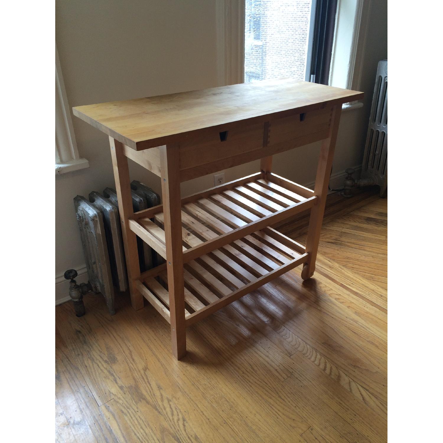 Ikea Forhoja Kitchen Cart/Counter Top Table - AptDeco